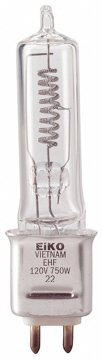 EIKO Miniature Halogen Bulb, T5, 2-Pin Medium (G9.5), Lumens 20,400 ...