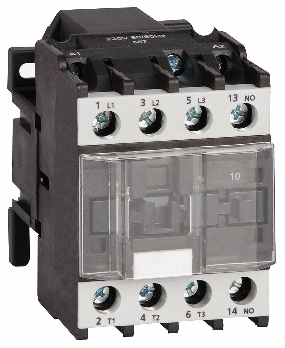 DAYTON 240V AC IEC Magnetic Contactor; No. of Poles 3, Reversing: No ...
