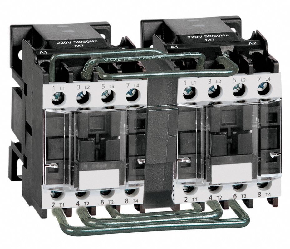 DAYTON Contactor Magnético IEC 24VCD, Polos: 3, Reversible: Sí ...
