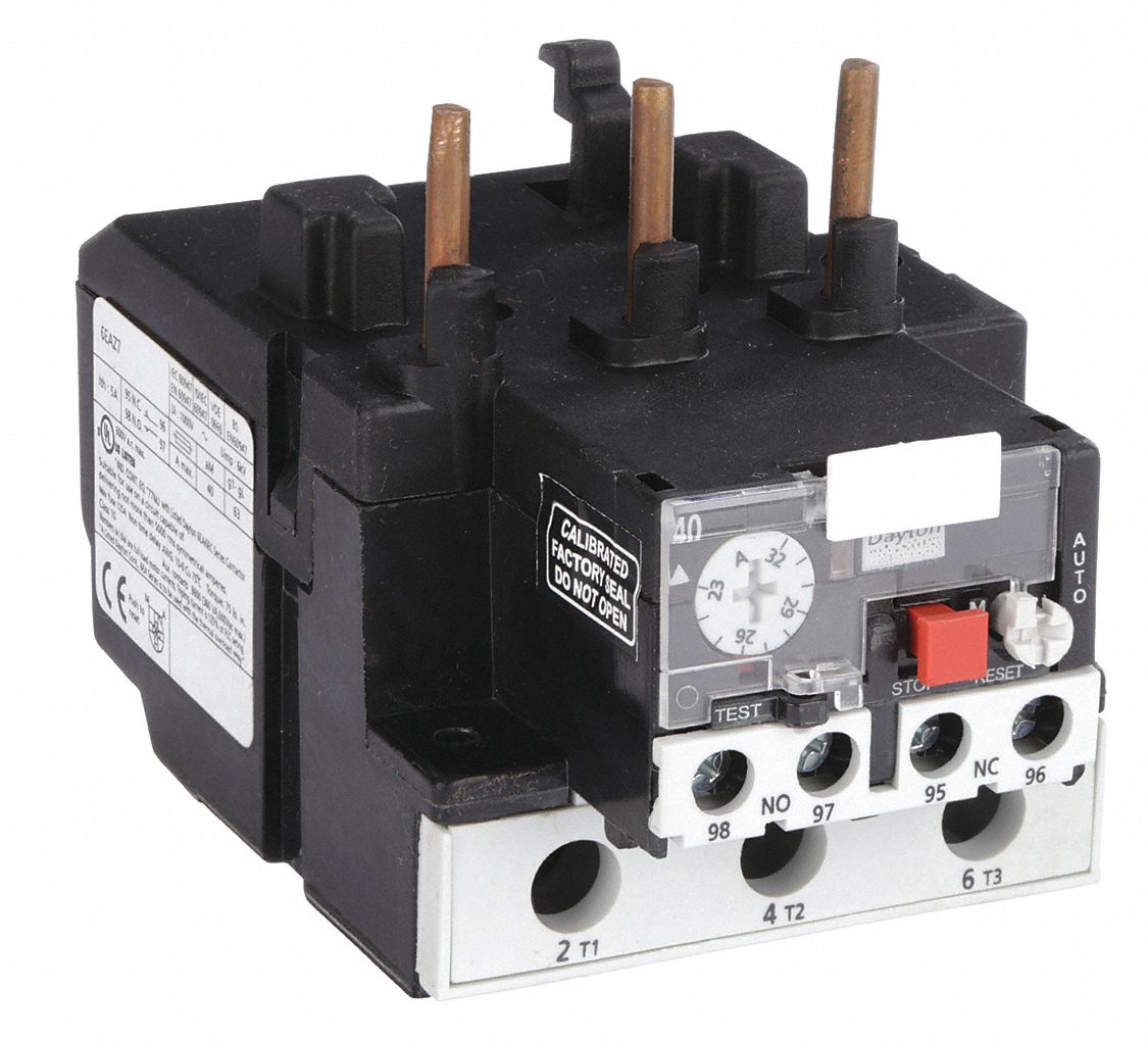 DAYTON, Thermal Protection, 3 Poles, Overload Relay - 6EAZ7|6EAZ7 ...