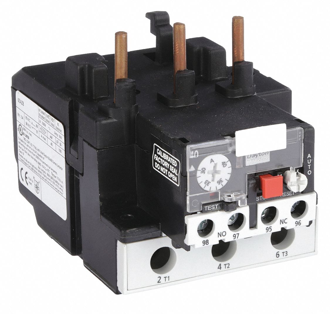 DAYTON, Thermal Protection, 3 Poles, Overload Relay - 6EAZ8|6EAZ8 ...