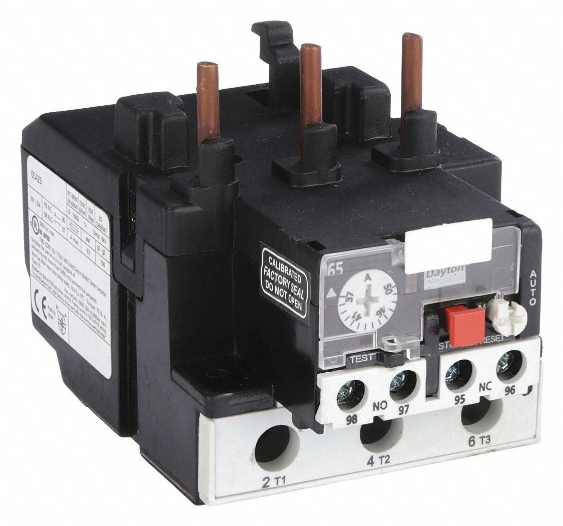 DAYTON, Thermal Protection, 3 Poles, Overload Relay - 6EAZ9|6EAZ9 ...