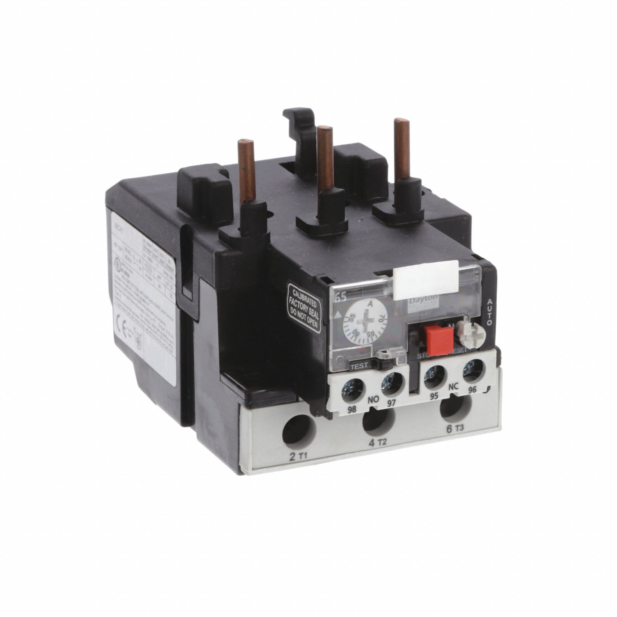 DAYTON, Thermal Protection, 3 Poles, Overload Relay - 6ECA1|6ECA1 ...