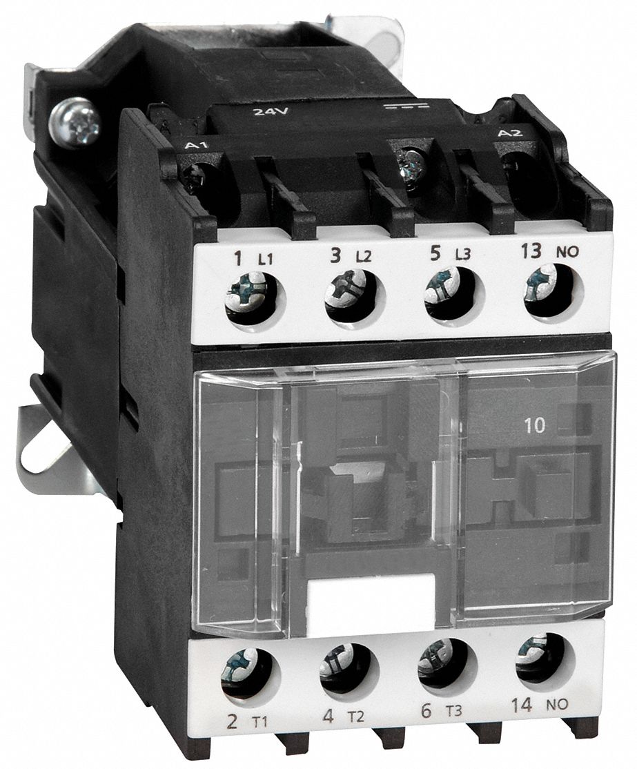 24V DC IEC Magnetic Contactor; No. of Poles 3, 25 Full Load Amps ...