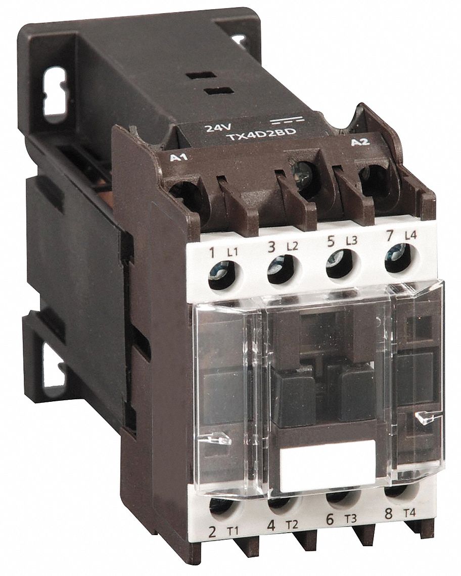 DAYTON, Non-Reversing, 4 Poles, IEC Magnetic Contactor - 6ECE4|6ECE4 ...