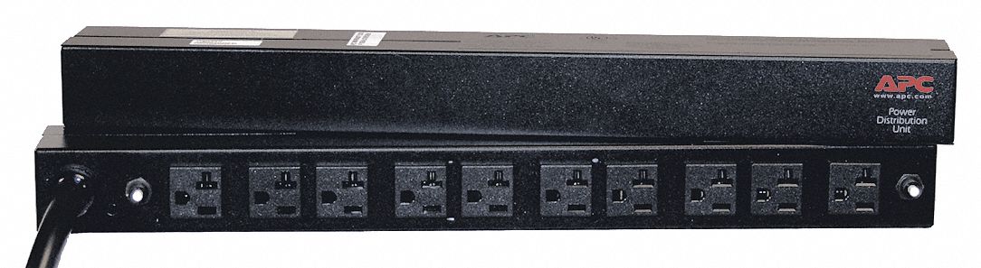 APC BY SCHNEIDER ELECTRIC, 120V AC, 10 Outlets, Power Distribution Unit ...