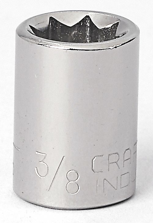 Socket, 3/8 in Drive Size, Alloy Steel, Chrome Finish - Grainger