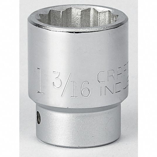 Socket, 3/4 in Drive Size, Alloy Steel, Chrome Finish - Grainger