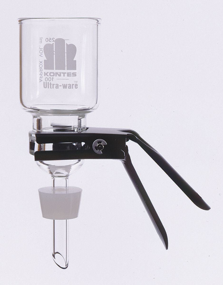 47 mm Dia, Aluminum/Borosilicate Glass/Fritted Glass/Silicone ...