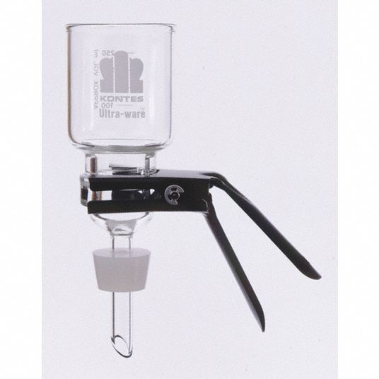 47 mm Dia, Aluminum/Borosilicate Glass/Fritted Glass/Silicone ...