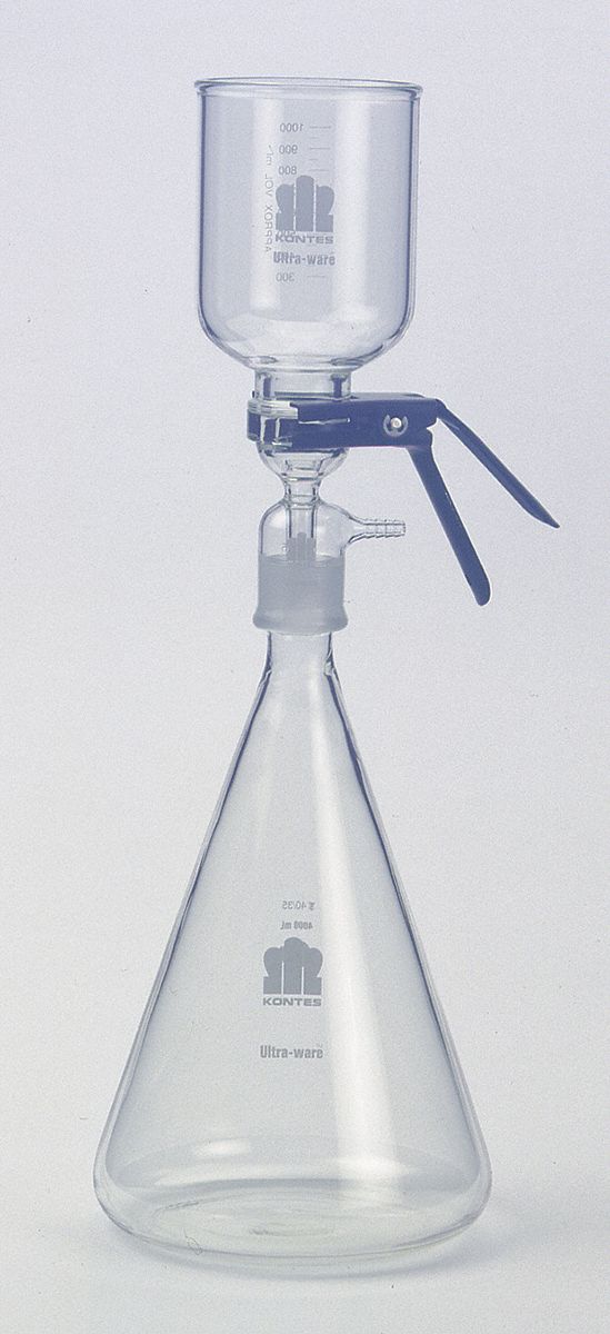 90 mm Dia, Aluminum/Borosilicate Glass/Fritted Glass/Silicone ...