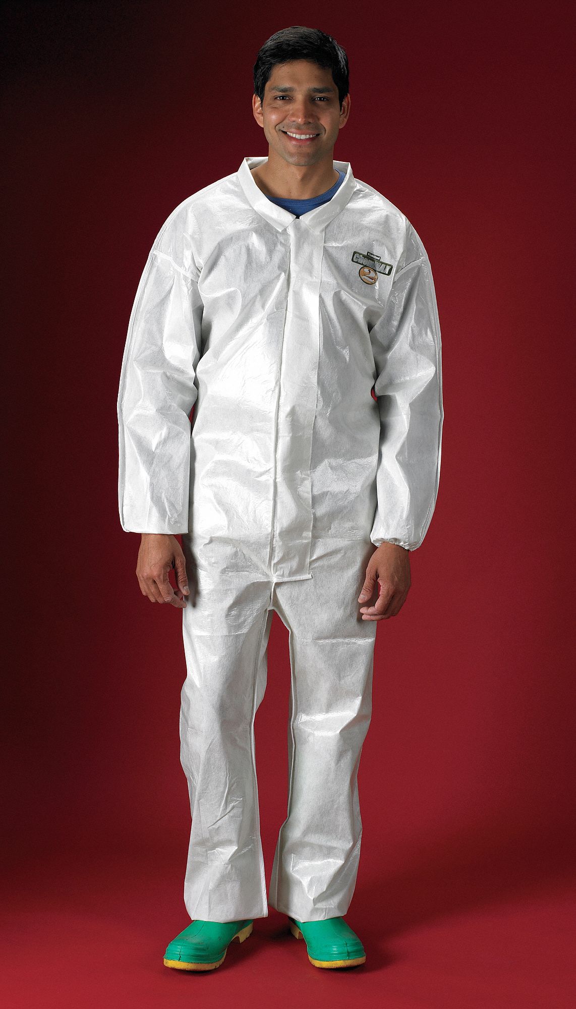 LAKELAND, 3XL, ChemMax® 2, Collared Chemical Resistant Coveralls ...