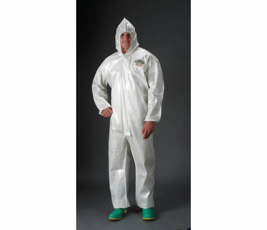 LAKELAND Overol Resistente a Químicos con Capucha ChemMax® 2 Blanco ...