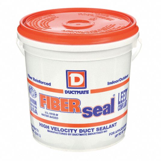 DUCTMATE, FIBERseal, Gray, Acrylic Latex Sealant - 6EJZ7|GRFIBERSEAL1 ...