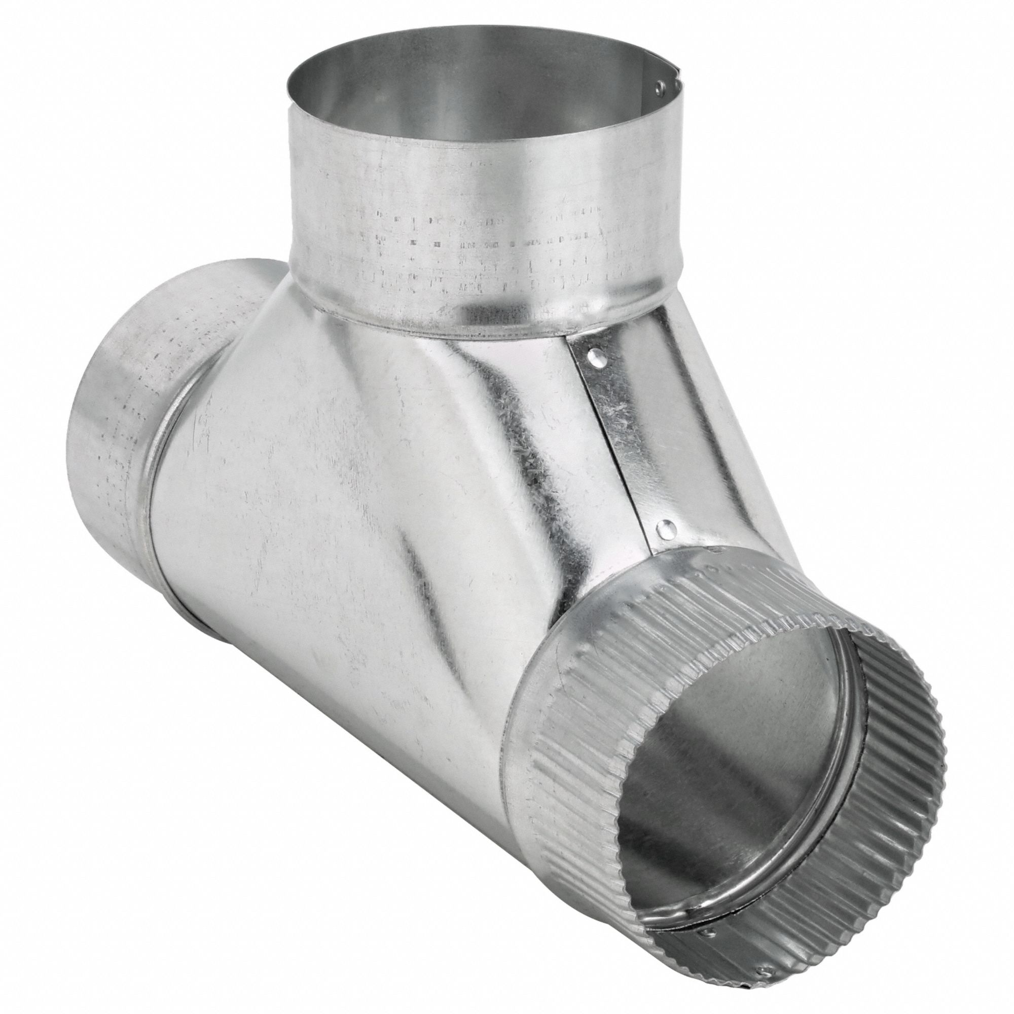 Steel, For 4 in Dia, Duct Tee - 6EKN4|GRFTJ4GA26 - Grainger