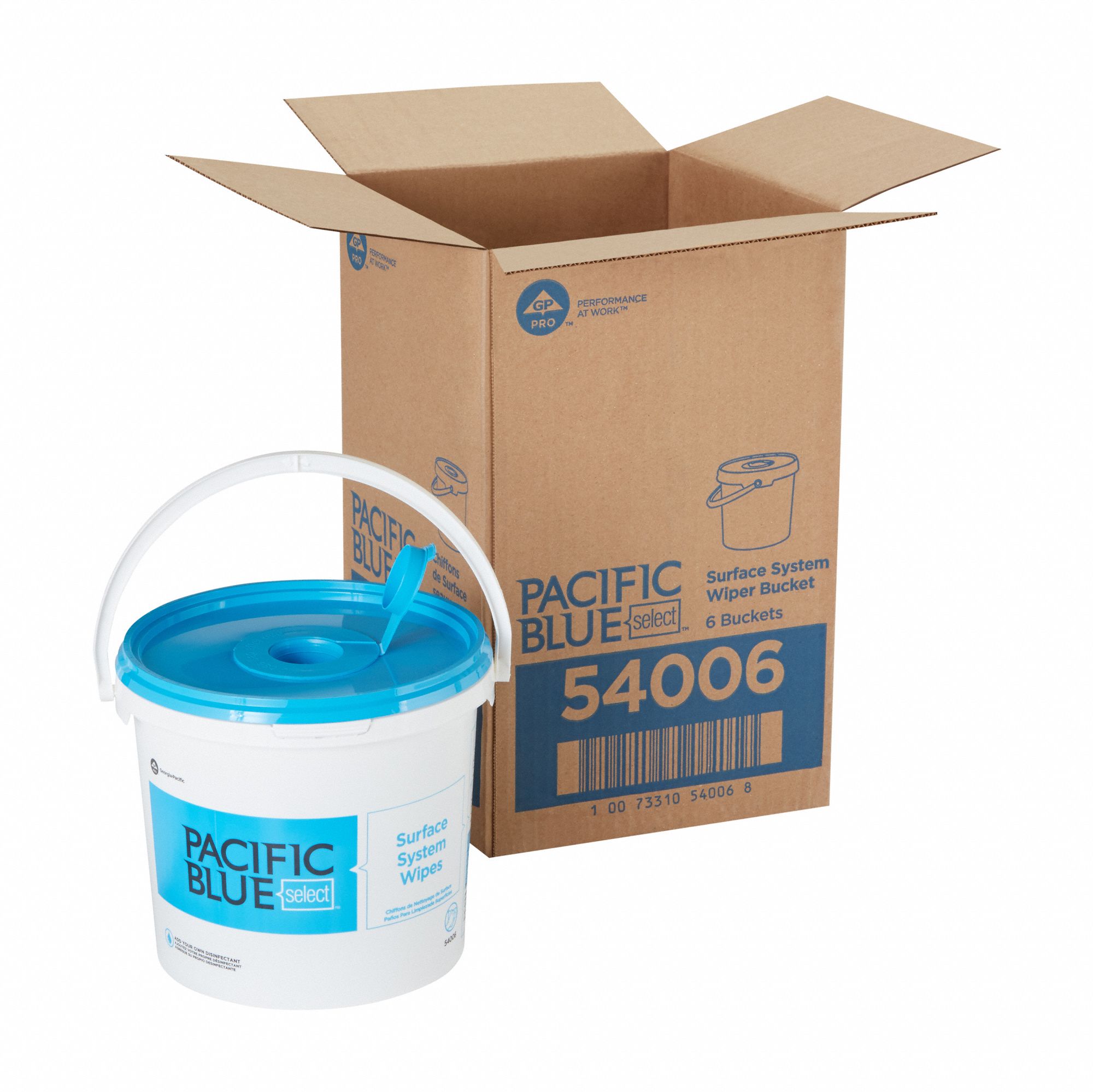 GEORGIA-PACIFIC Bucket Dispenser: Surface, (90) Wipes Capacity, Plastic ...