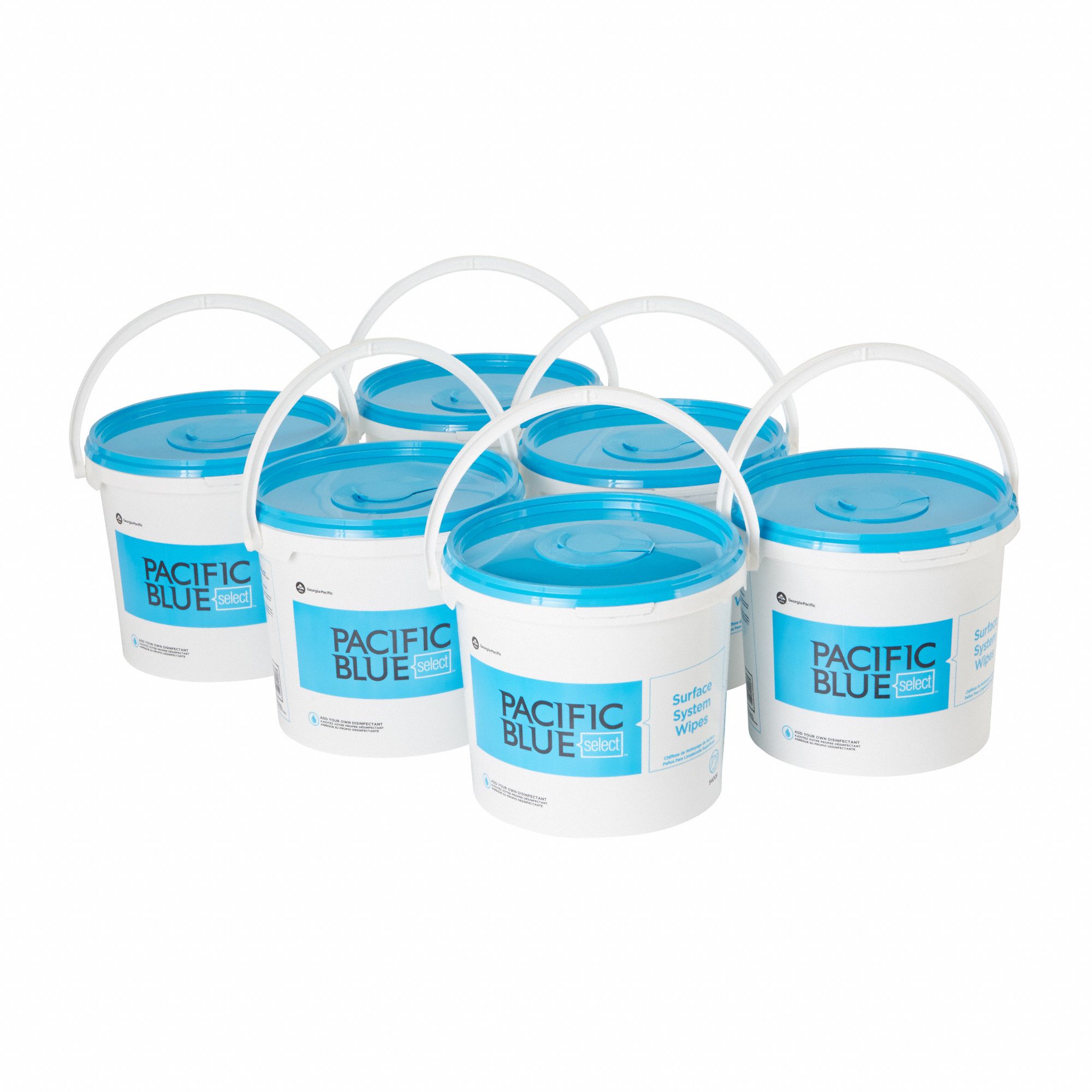 GEORGIA-PACIFIC, Surface, (90) Wipes Capacity, Bucket Dispenser - 6EMY1 ...