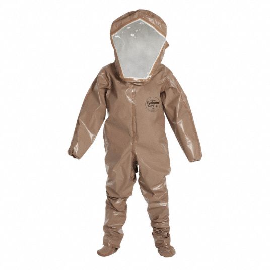 Encapsulated Suit, Tychem® CPF3, Tan, PK 6 - Grainger
