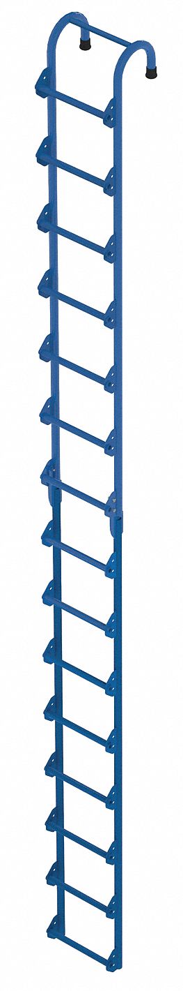VESTIL, 15 ft Ladder Size, Steel, Straight Ladder - 6EPF8|NTAL-15 ...