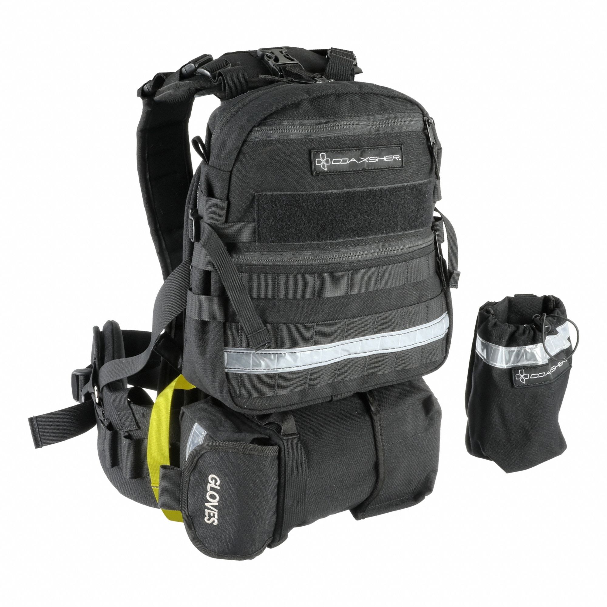 COAXSHER, 1000 Denier Cordura, Black, Wildland Fire Pack - 6EPX4|FS102 ...