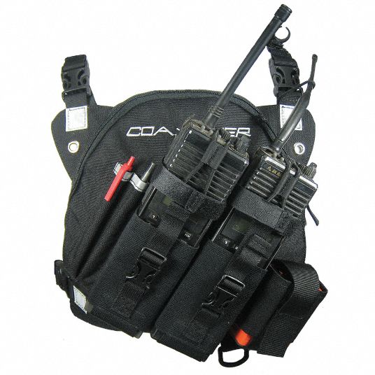 COAXSHER, Fits Universal, Black, Radio Chest Harness - 6EPX8|RP201 ...