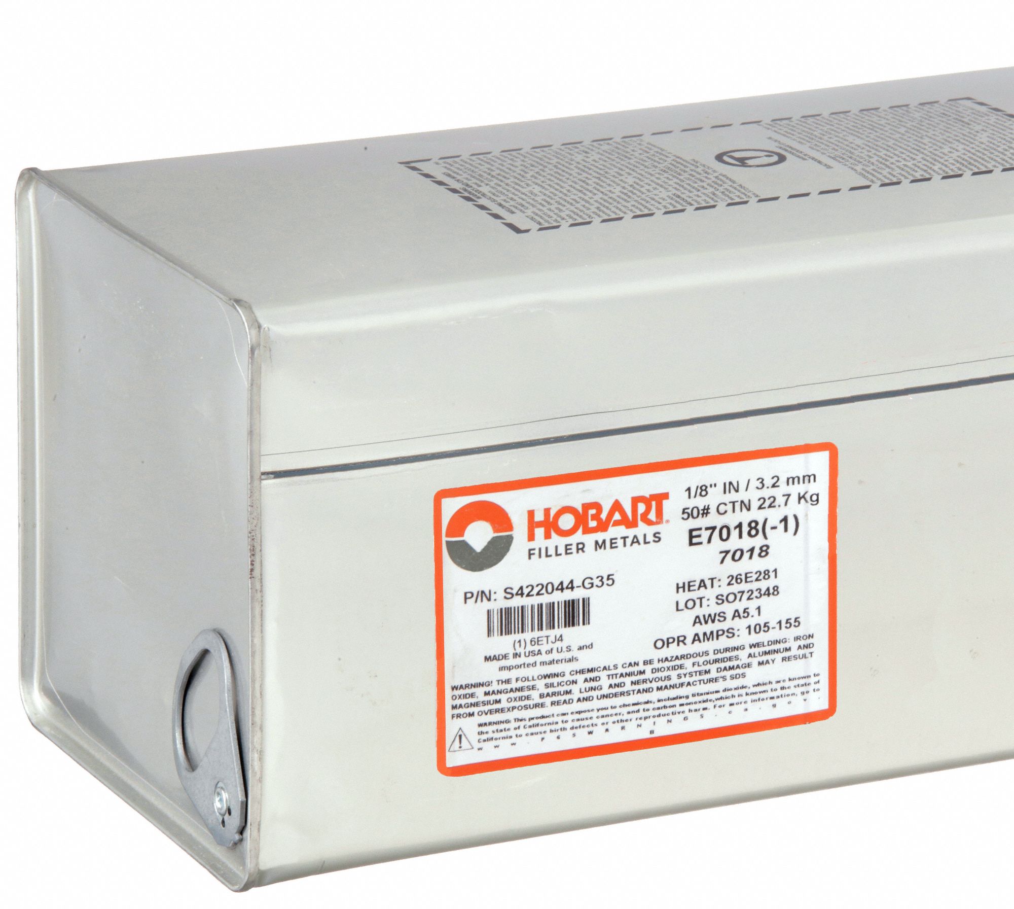 HOBART, Carbon Steel, E7018-1 H4R, Stick Electrode - 6ETJ4|6ETJ4 - Grainger