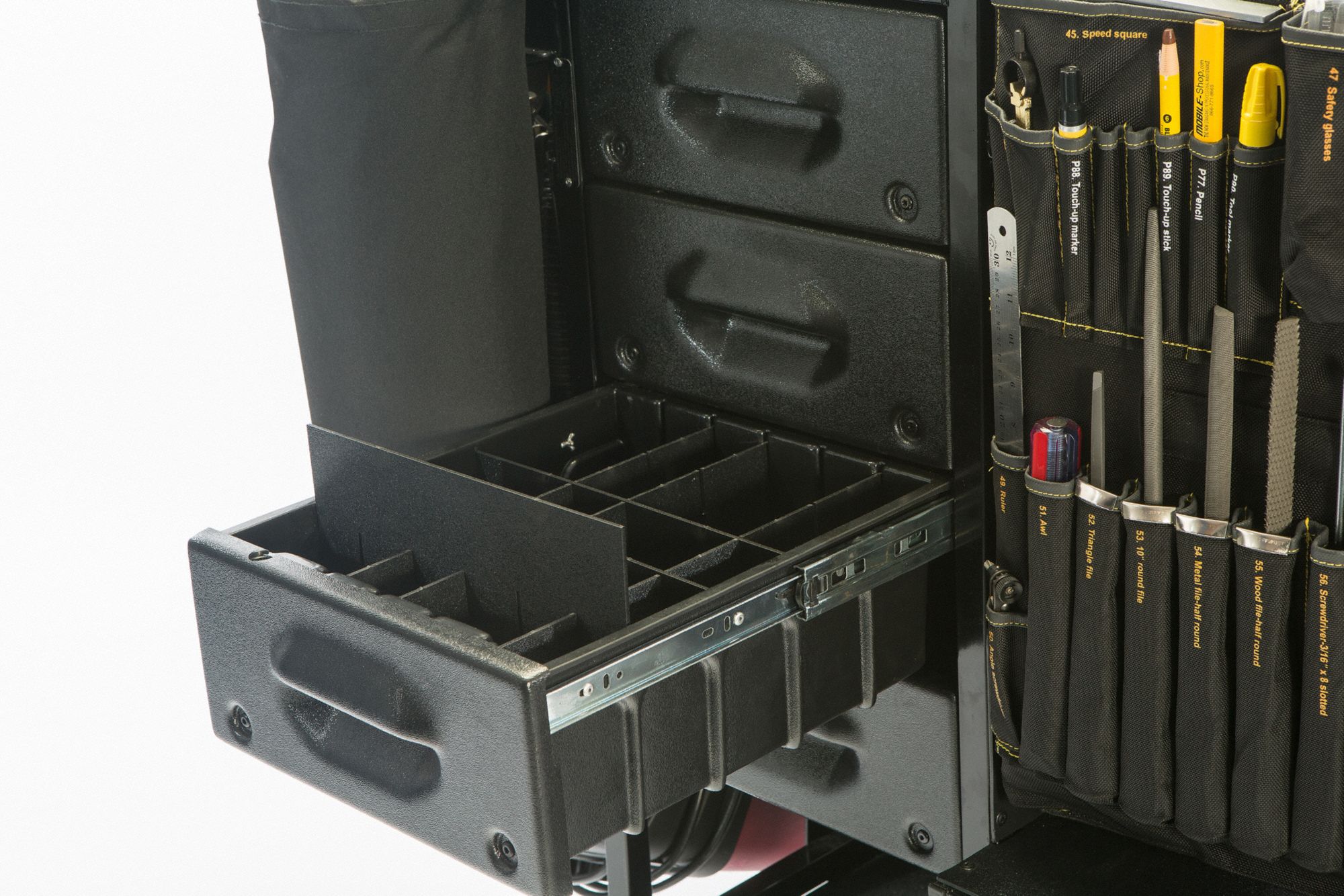 MOBILE SHOP Tool Cart, Pro Model: 149 Pieces, Metric/SAE, Cart - 6ETU8 ...