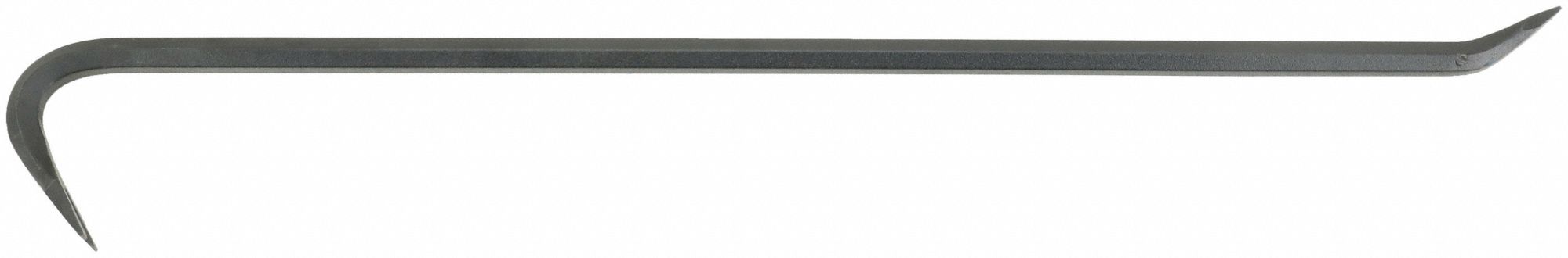 TRUE TEMPER Gooseneck Wrecking Bar: Chisel End, 36 in Overall Lg, 3/4 ...