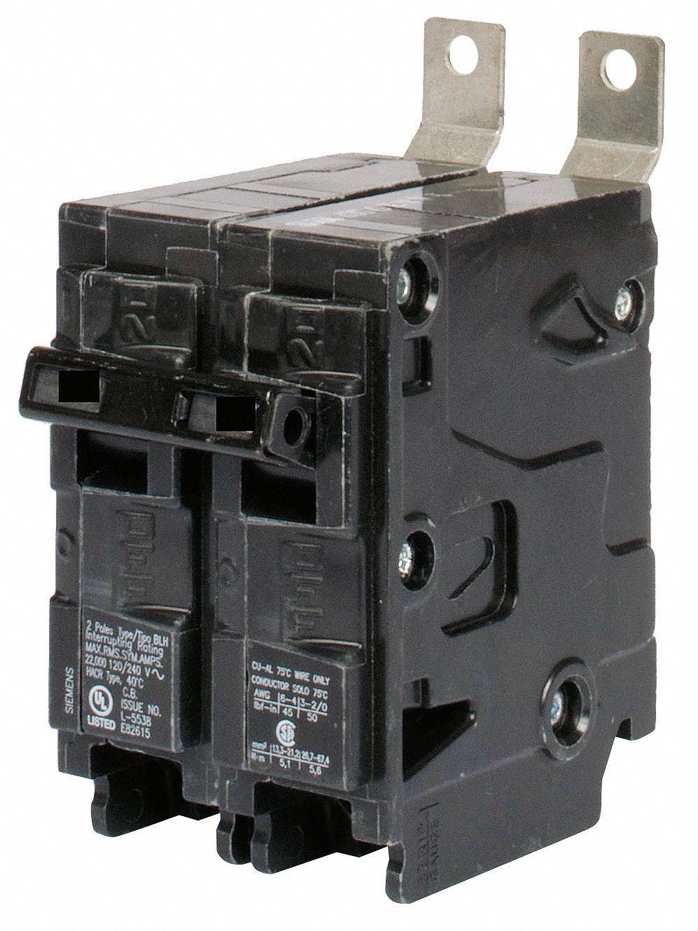 110 A Amps, 120/240V AC, Miniature Circuit Breaker - 6EVF2|B2110 - Grainger