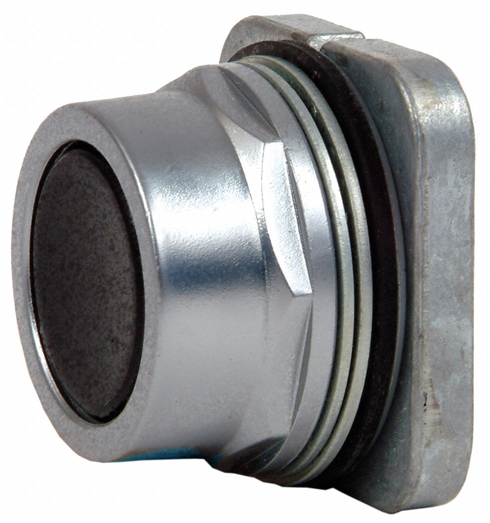 SIEMENS, 30 mm Mounting Size, Metallic, Flush Push Button - 6EWP1 ...