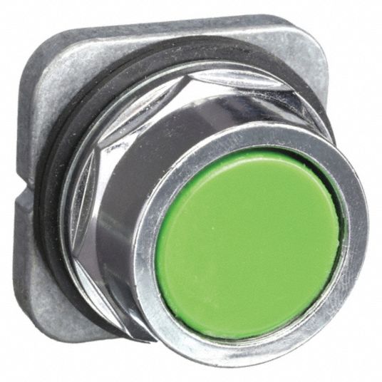 SIEMENS, 30 mm Mounting Size, Metallic, Flush Push Button - 6EWP3 ...