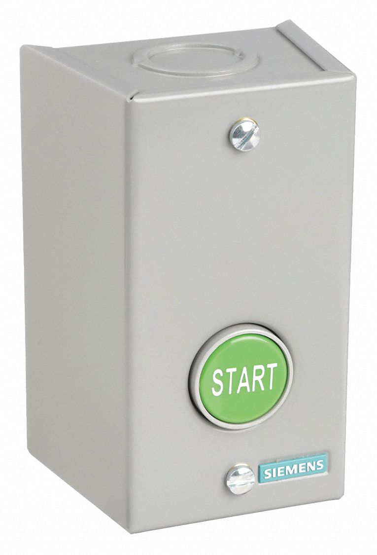 SIEMENS, Flush Push Button, 0 Pilot Lights, Control Station - 6EWZ3|50AA3D - Grainger