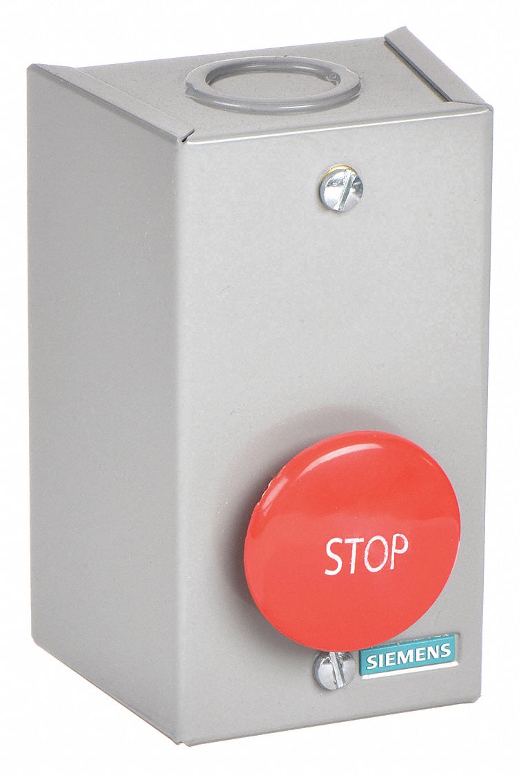 SIEMENS, Mushroom Head Push Button, 0 Pilot Lights, Control Station - 6EWZ5|50AA3G - Grainger