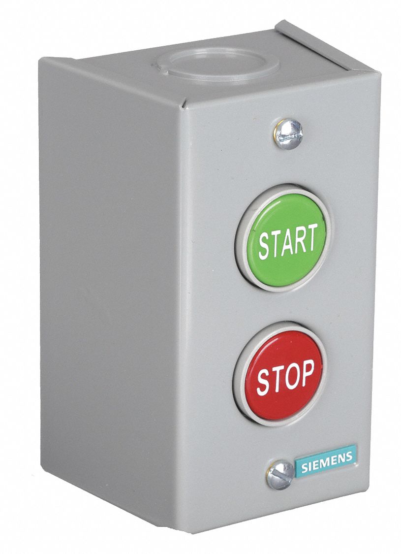 SIEMENS, (2) Flush Push Buttons, 0 Pilot Lights, Control Station - 6EWZ7|50CA3DE - Grainger
