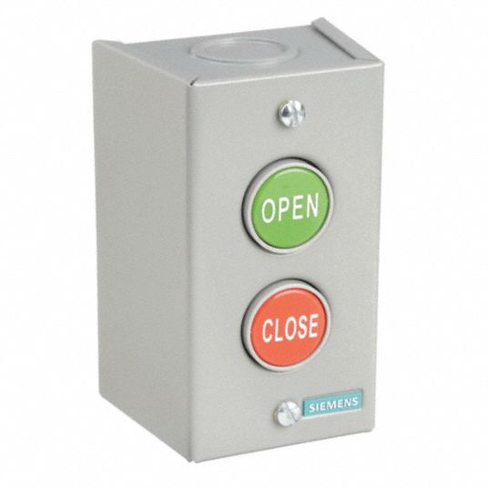 SIEMENS, (2) Flush Push Buttons, 0 Pilot Lights, Pendant Control ...