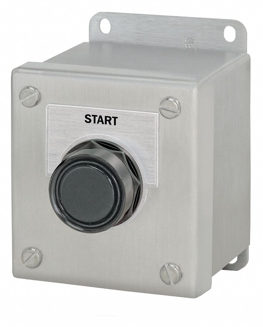 Siemens 52C101S Siemens Push Button Control Station: Momentary, 1NO/1NC, Start, Flush Button, 1 ...