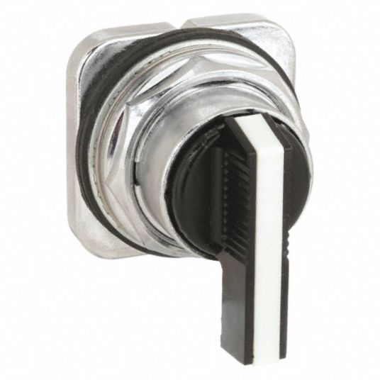 SIEMENS, 30 mm Panel Mount Size, 3 Positions, Long-Handled Selector ...