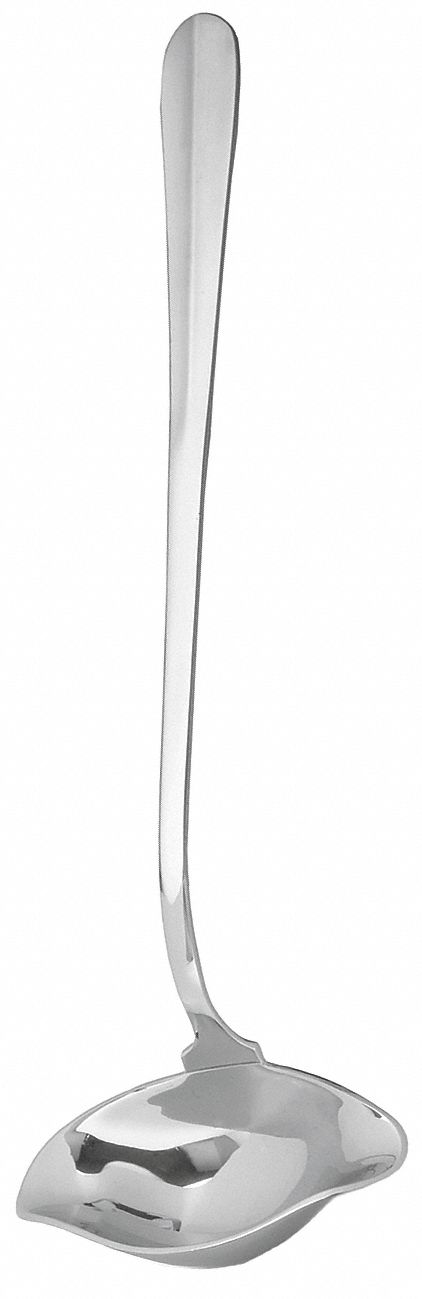 TABLECRAFT PRODUCTS COMPANY, 4 oz Capacity, Stainless Steel, Ladle ...