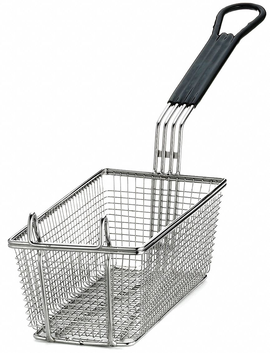 Rectangle, Coated Handle, Fryer Basket - 6EZF1|426 - Grainger