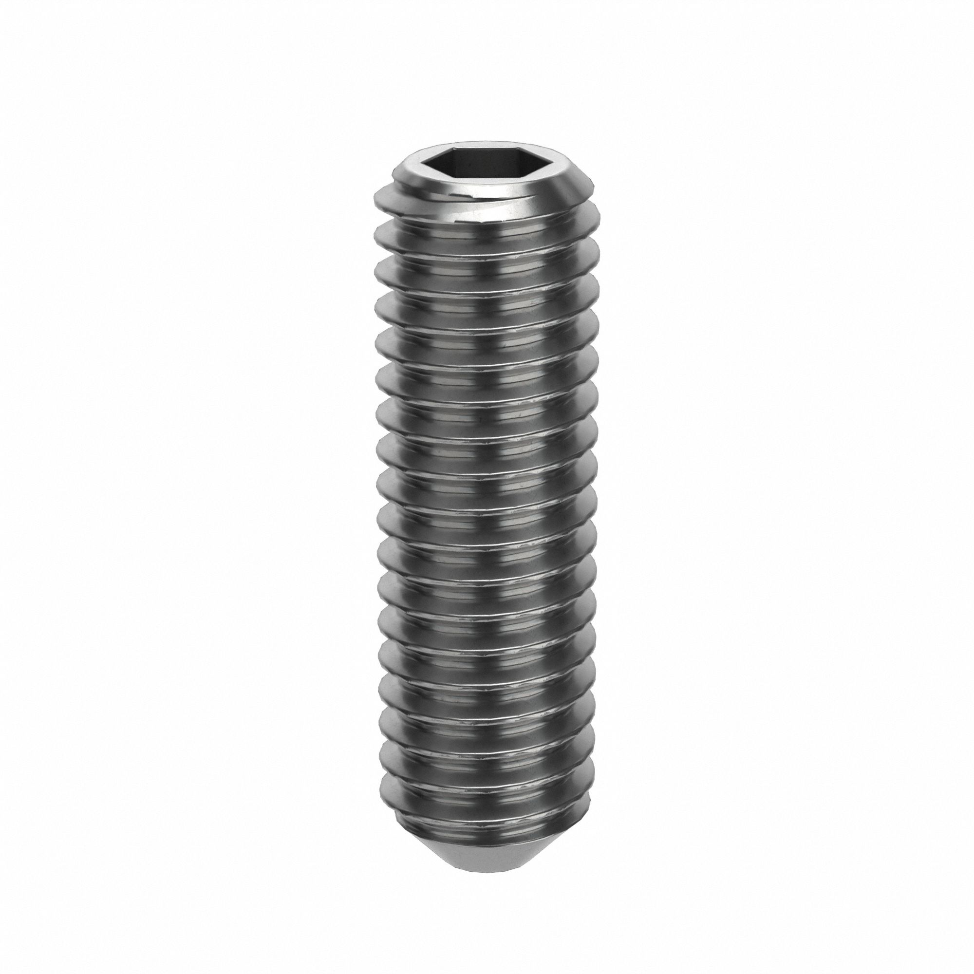 M3x0.5 Thread Size, 10 mm Overall Lg, Socket Set Screw - 6FA16|M51260 ...