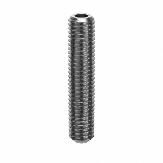 M8x1.25 Thread Size, 40 mm Overall Lg, Socket Set Screw - 6FB14|M51260 ...