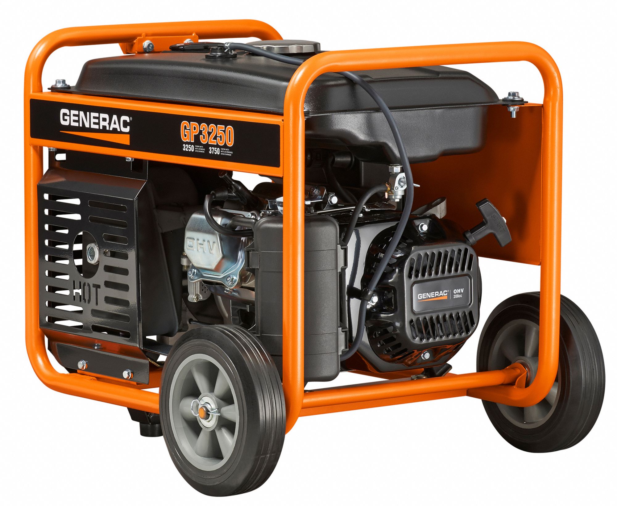 GENERAC Portable Generator, 3750W, 208cc - 6FDK3|5982 - Grainger