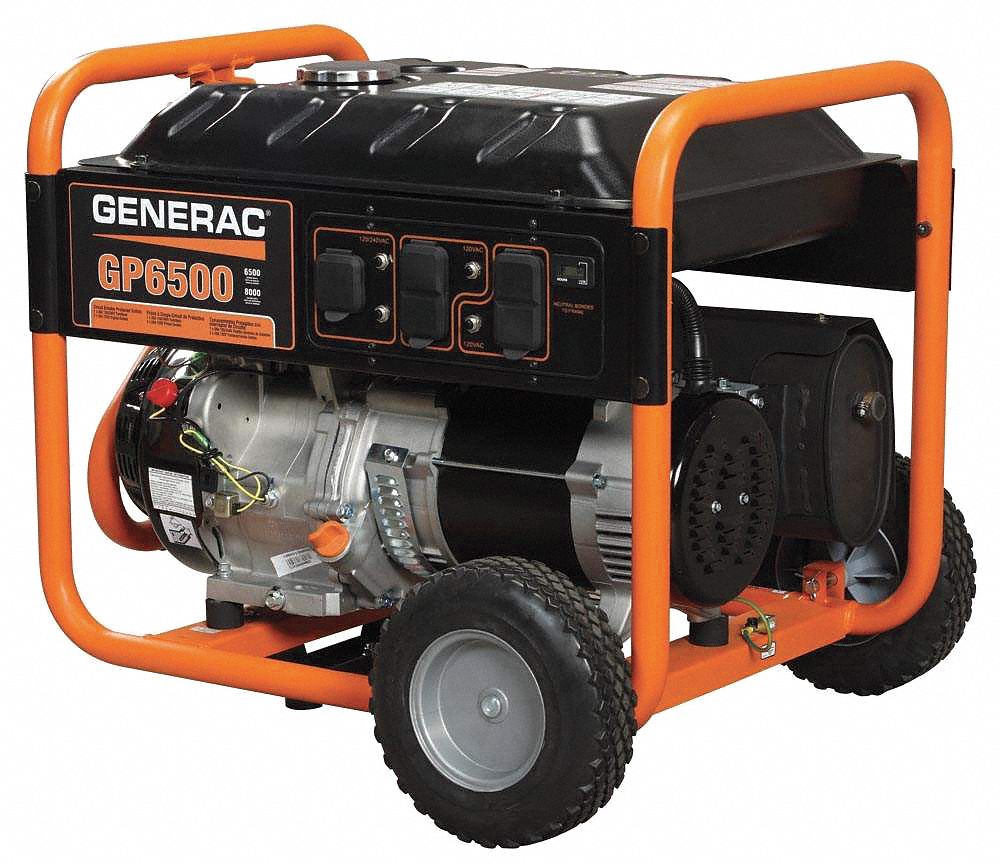 GENERAC Gasoline 6 500 W Portable Generator 6FDK8 5940 Grainger