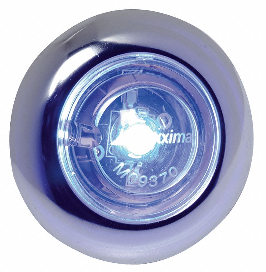 LED Micro Strobe,Blue,1 Inch Round - Grainger