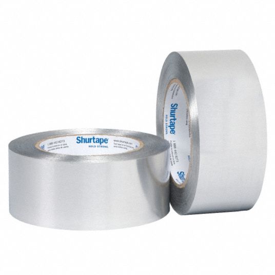 Foil Tape,3 In. x 60 Yd.,Silver - Grainger