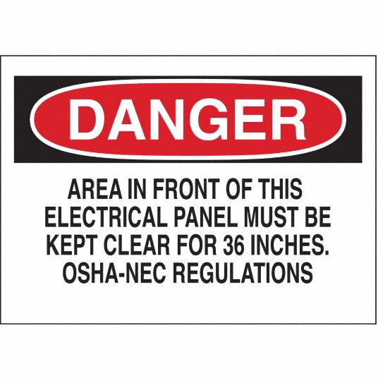 Polyester, Adhesive Sign Mounting, Danger Sign - 6FH21|84859 - Grainger