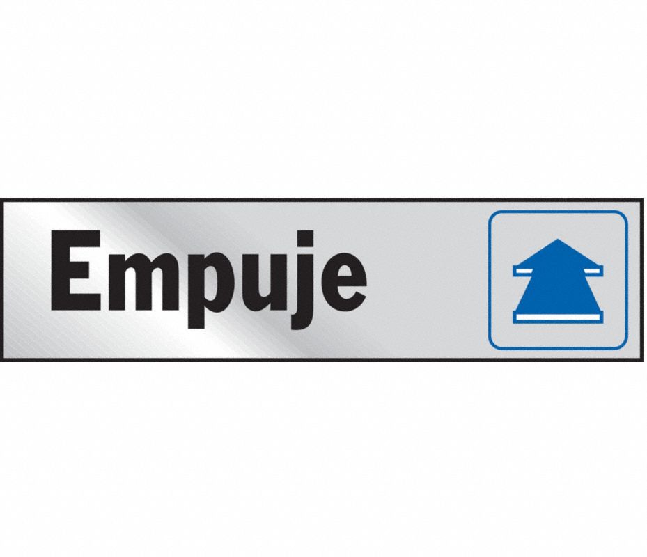 HY-KO PRODUCTS Letrero de Señalización , Aluminio , 2" x 7-7/8 ...