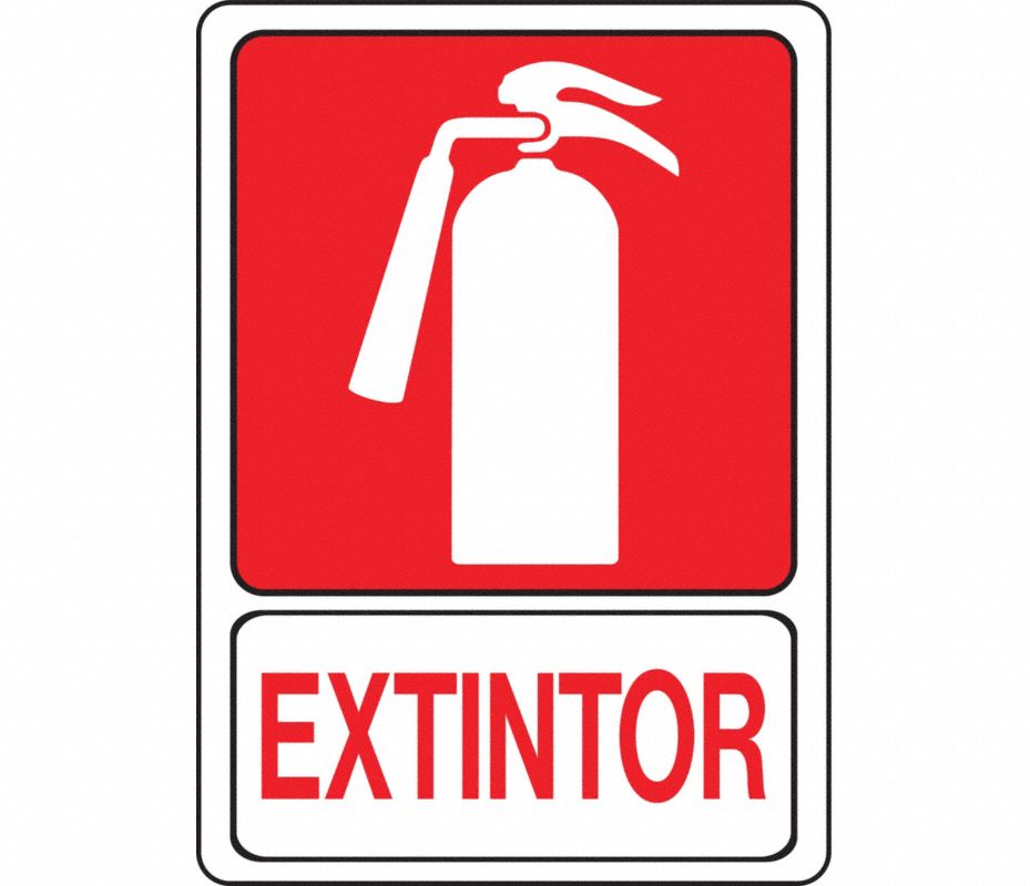 HY-KO PRODUCTS Letrero de Señalización , Leyenda Extintor , Altura de ...