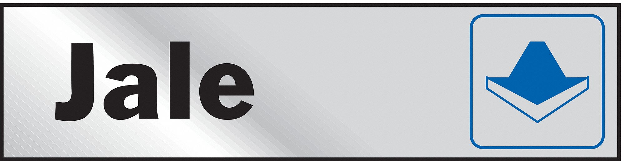 HY-KO PRODUCTS Letrero de Señalización , Aluminio , 2" x 7-7/8 ...