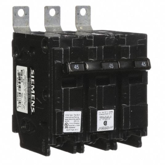 45 A Amps, 240V AC, Miniature Circuit Breaker - 6FMC0|B345H - Grainger